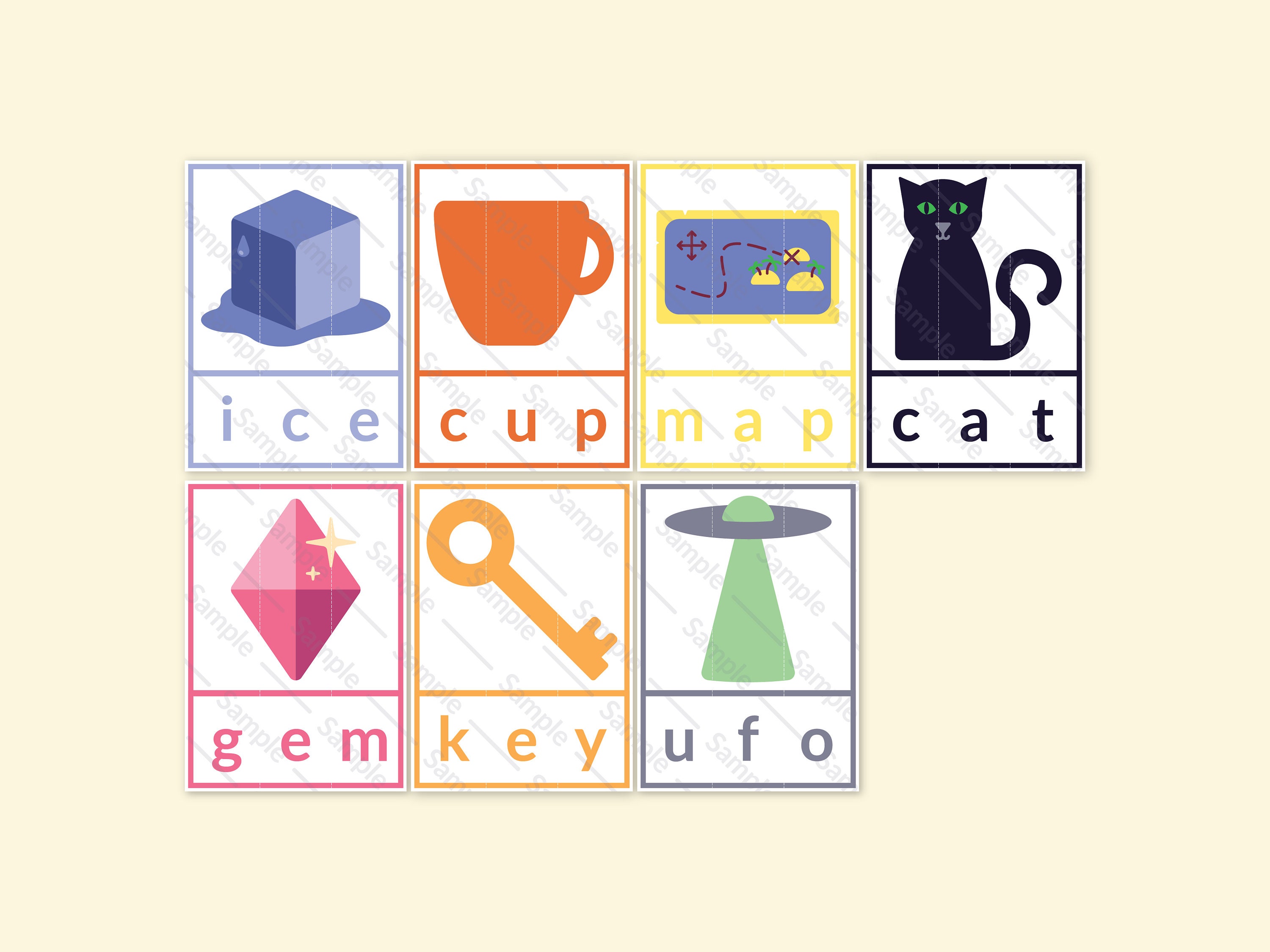 Printable 3 Letter Puzzle Cards English Learning for Kids ...