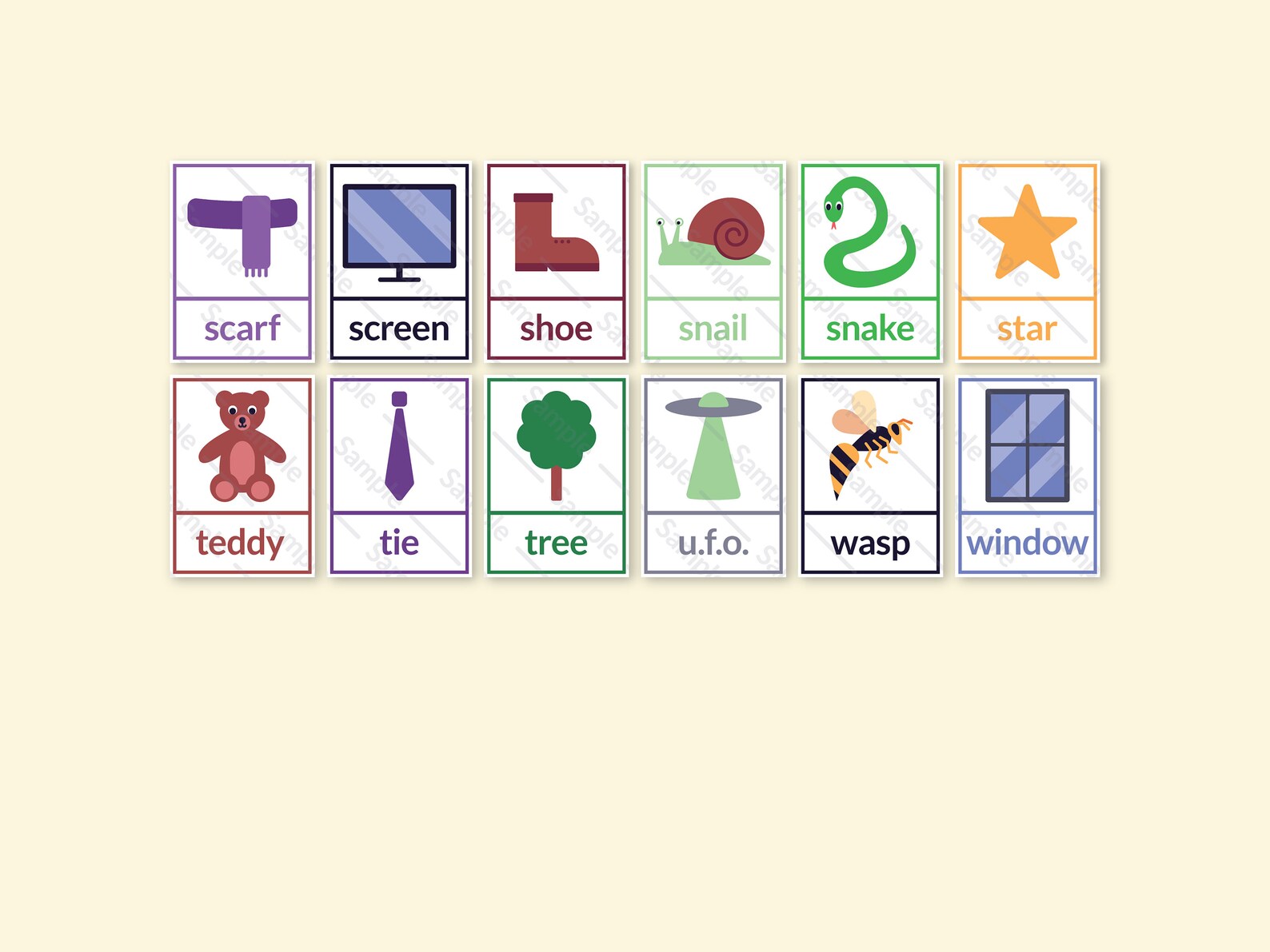 Printable Word Cards | Fashcards, English Learning for Kids ...
