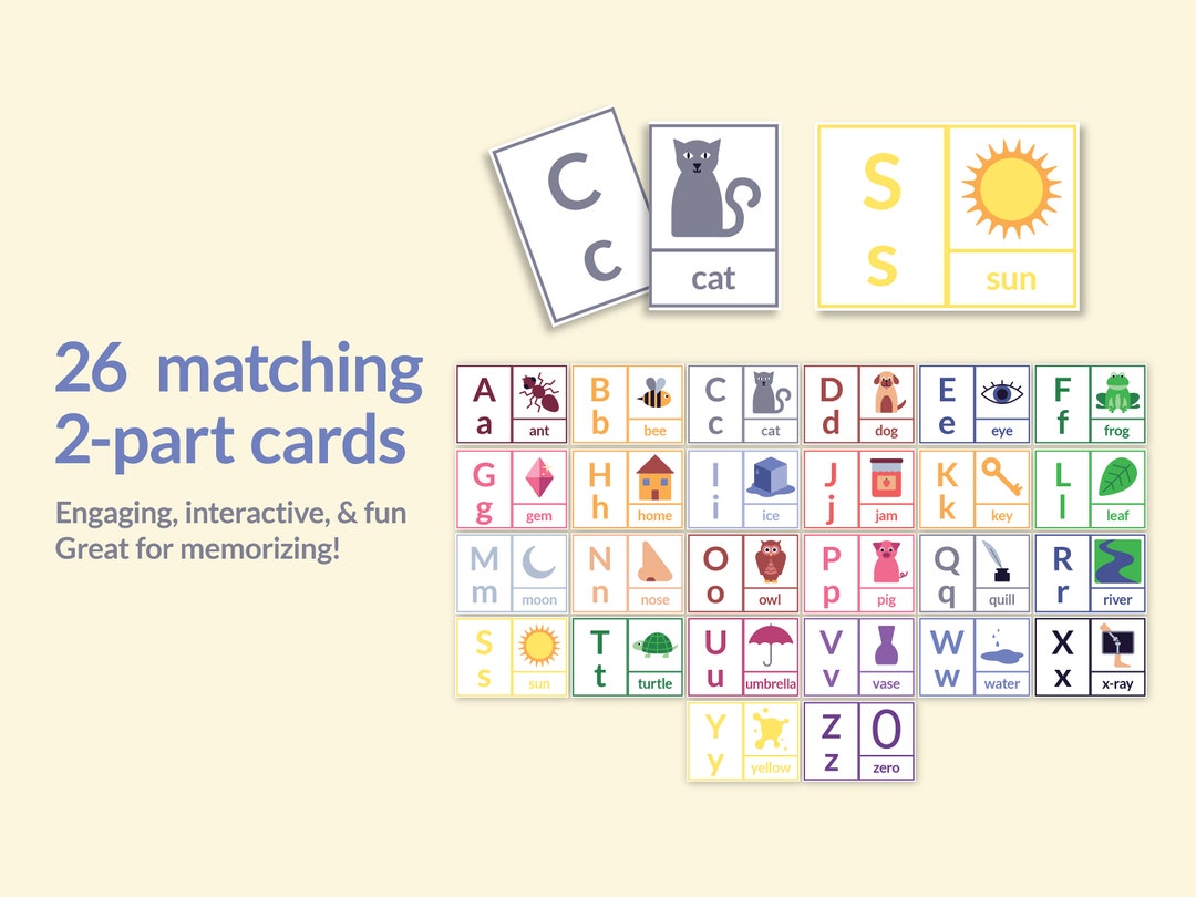 Printable Alphabet Cards | Fashcards, English Learning for Kids ...