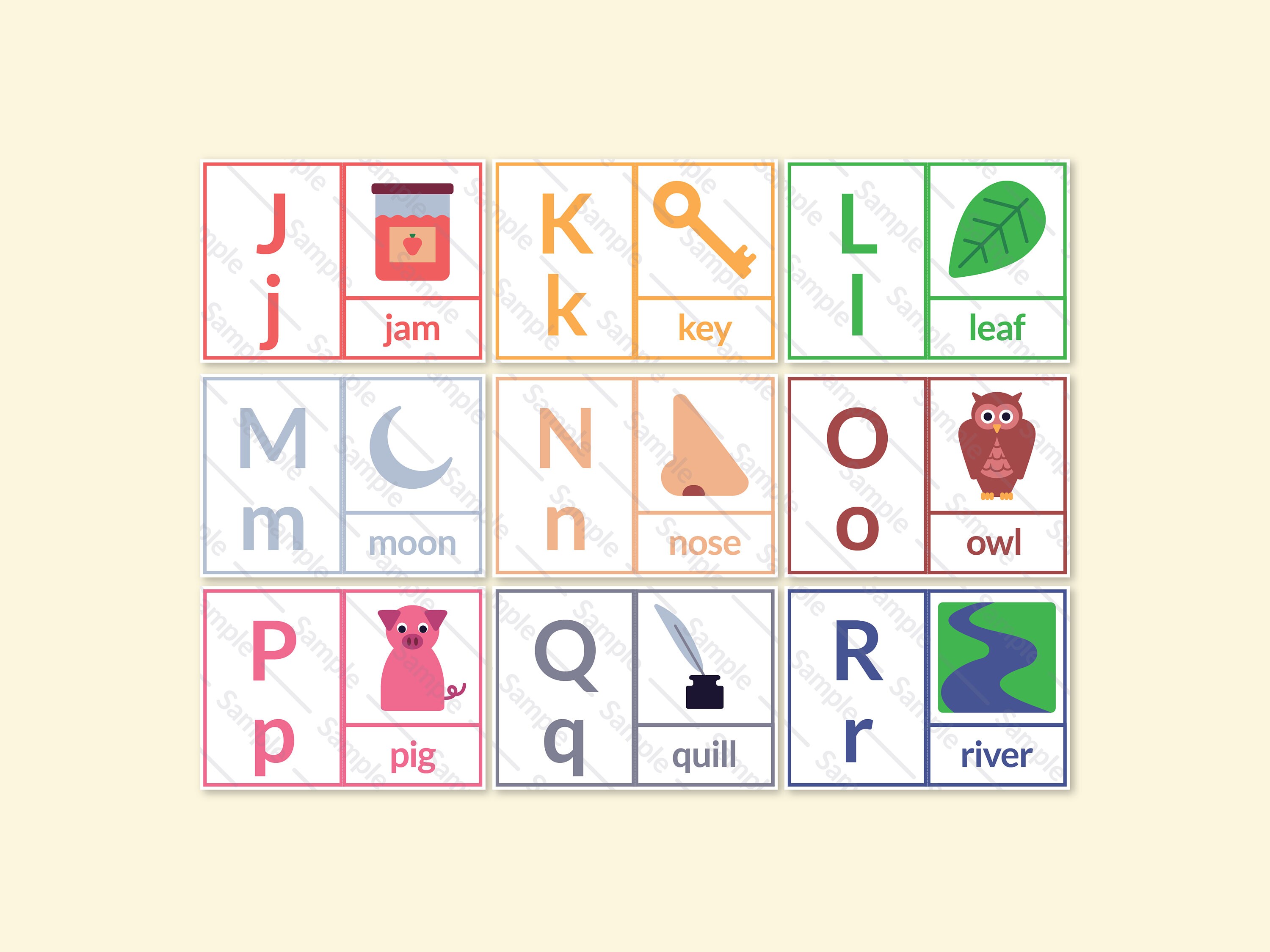 Printable Alphabet Cards | Fashcards, English Learning for Kids ...