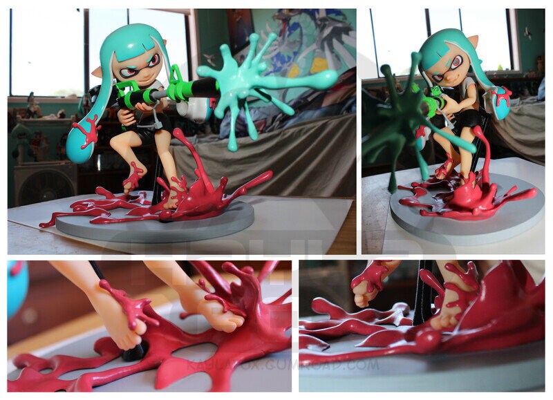 Splatoon Inkling Girl Figure Stl File,3dstl Model,stl,3d Printer Model ...