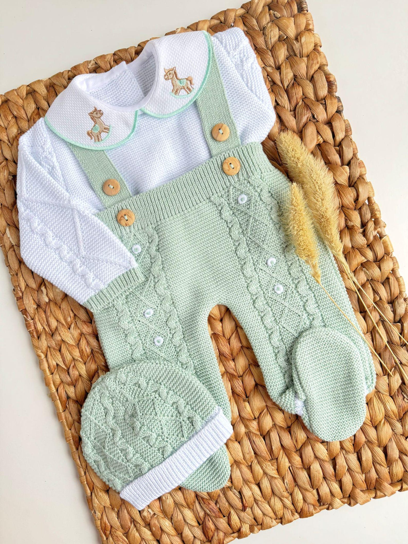 Going Home Newborn Boy First Outfit Baby Newborn Boy Knit Clothing ...