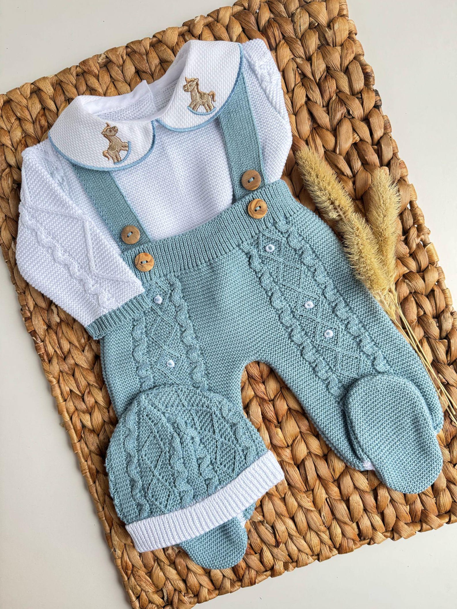 Going Home Newborn Boy First Outfit Baby Newborn Boy Knit Clothing ...