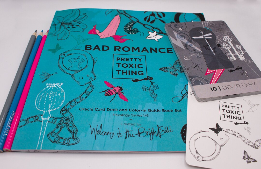 Bad Romance Oracle Cards and Coloring Book Set - Etsy
