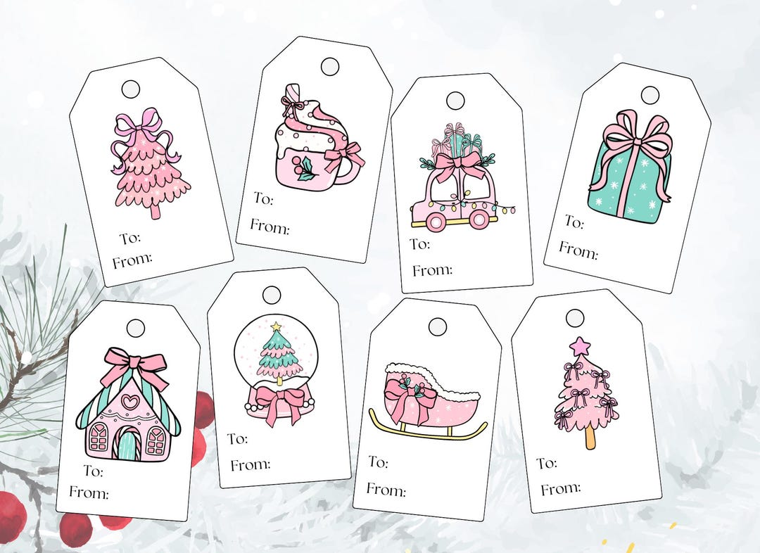 CUTE GIFT TAGS | Pretty Tags | Christmas Gift Tags | Present Tags ...