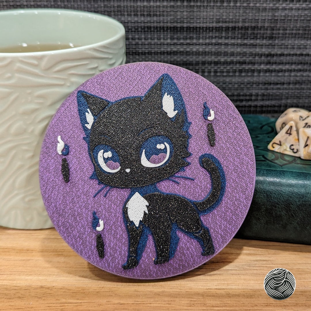 Chibi Monster Coasters | Customizable PLA & Cork Drink Mats | Game ...