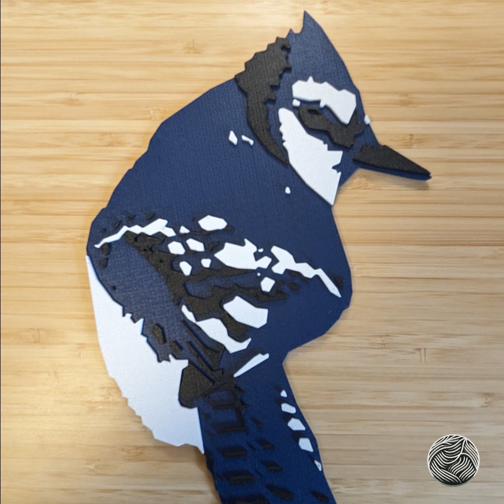 Canadian Blue Jay Wall Art Bold and Nature-inspired 3D Print Decor for ...