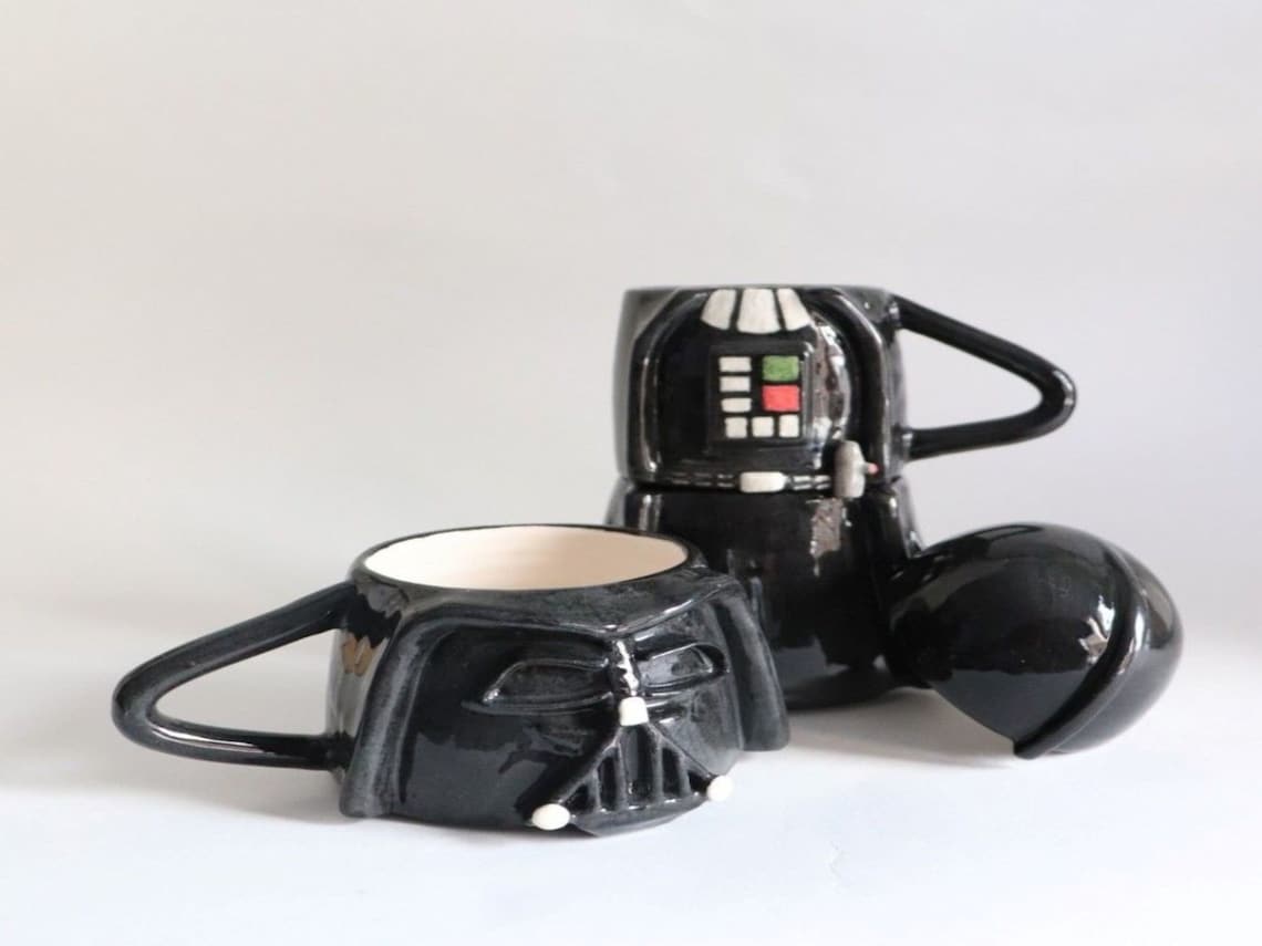 Darth Vader Coffee Set Sci-fi Movie Star Wars Inspired Mugs Handcrafted ...
