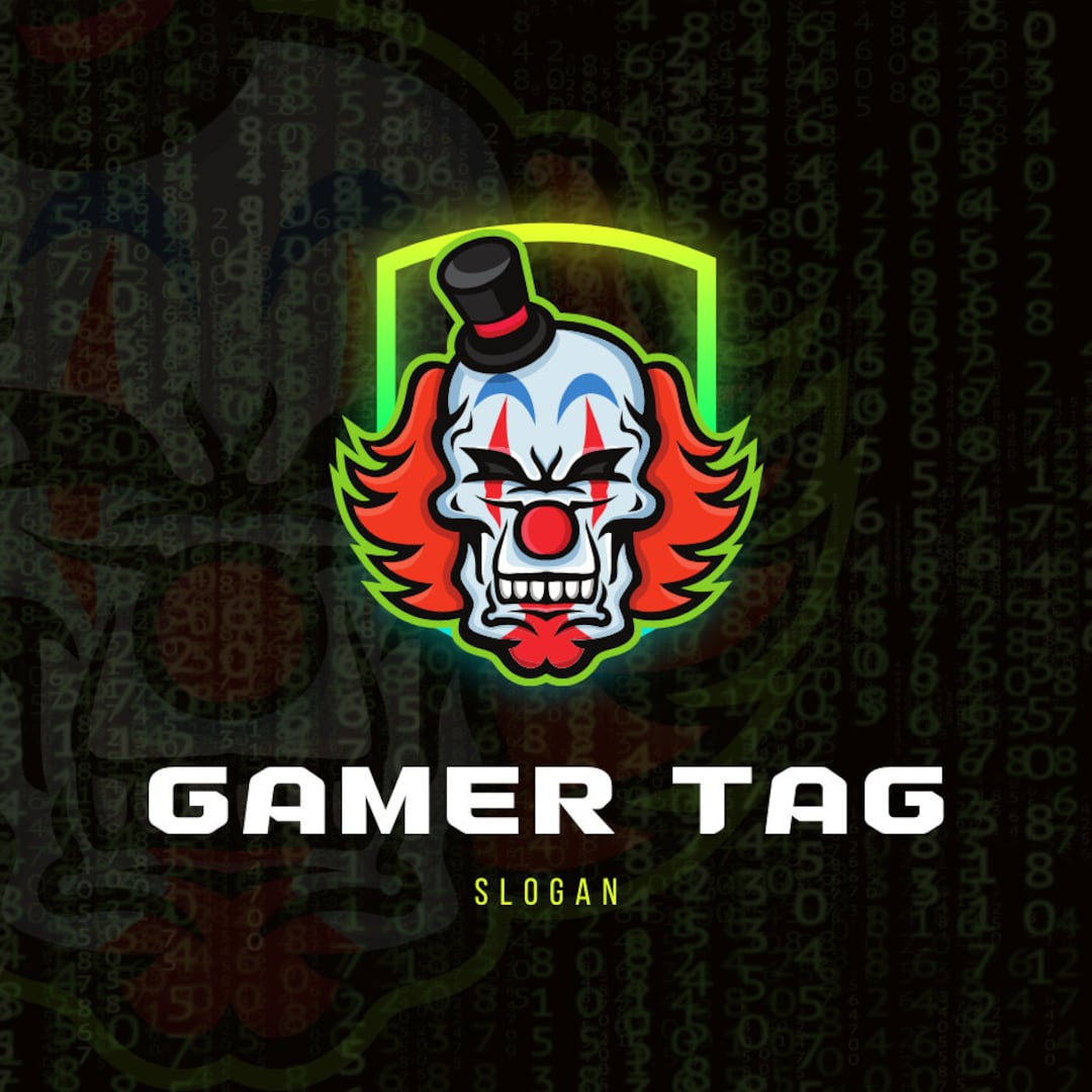 Pre-made Angry Clown Gaming Logo - Etsy