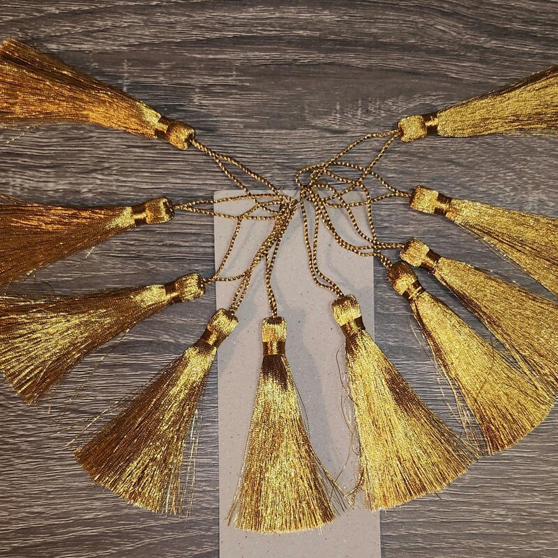 Metallic Tassels - Etsy