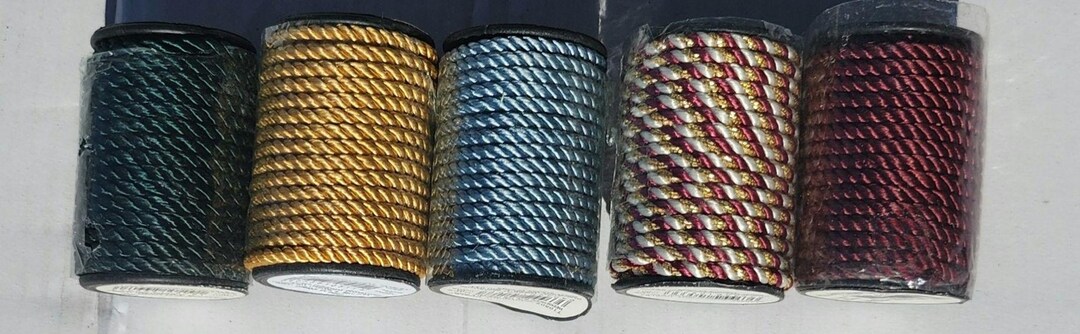 5 Yard Cord Spools of Thin Garland [assorted Colors] - Etsy