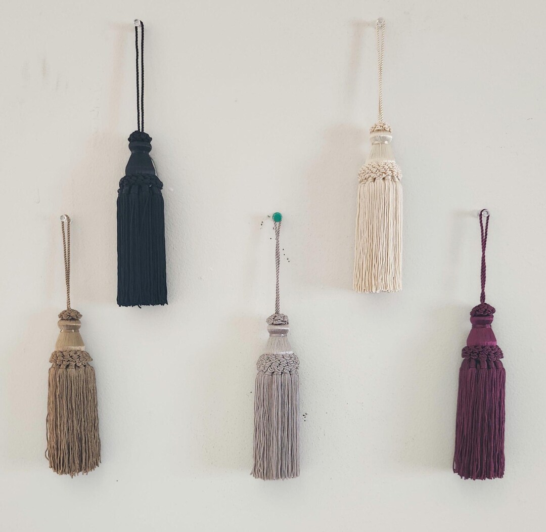 6.5" Chainette Rayon French Braided Tassel With 4" Loop-assorted Colors ...