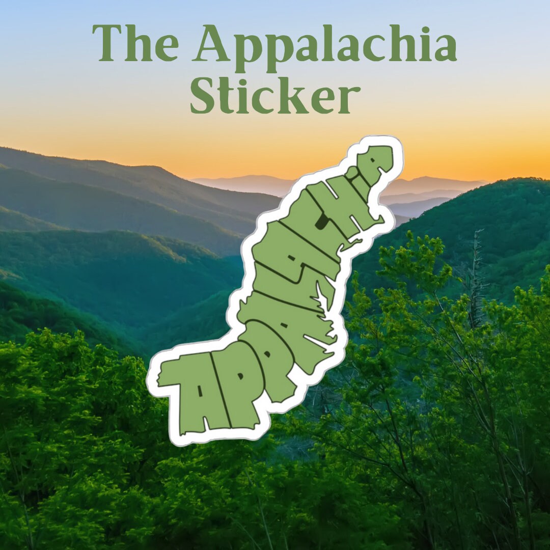 Appalachia Sticker - Appalachian Trail Sticker - Appalachian Mountains ...