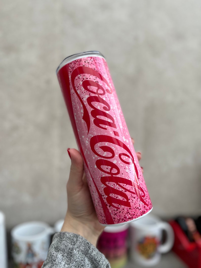 Pink Coca Cola 20oz Tumbler - Etsy