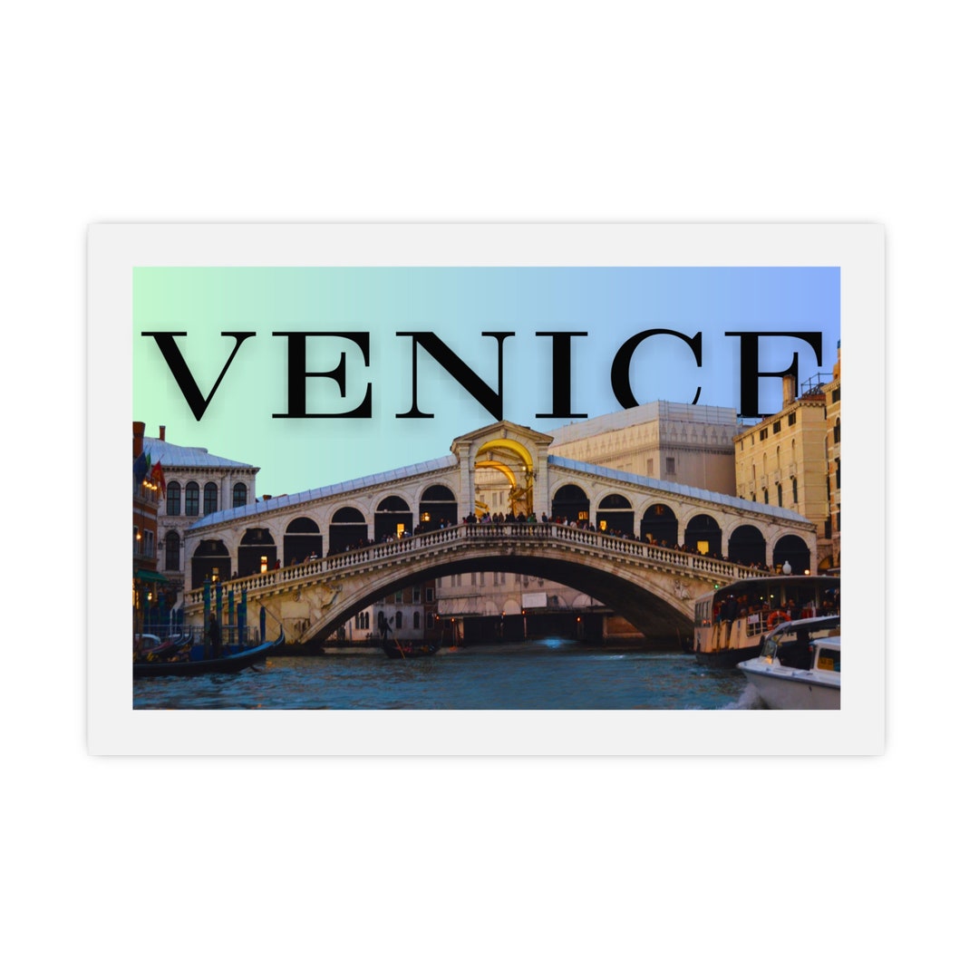 Venice Italy Wall Art Venice Poster Matte Print Italy Print - Etsy