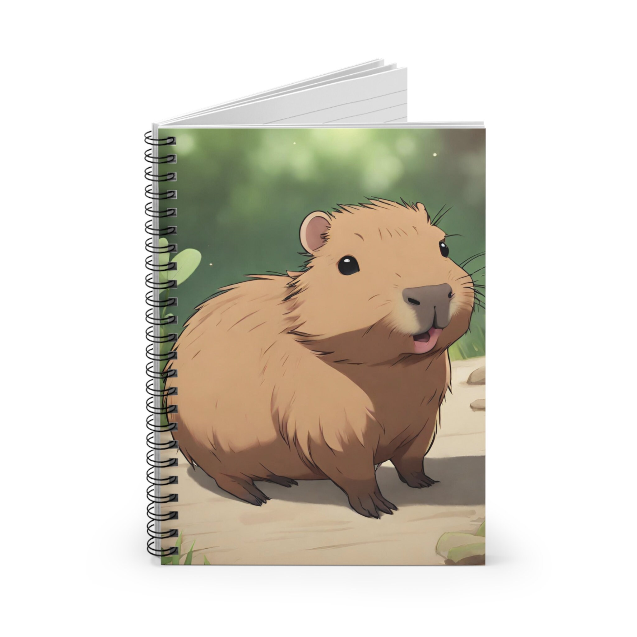 Animated Capybara Notebook Cute Animal Spiral Notebook Baby Capybaras ...