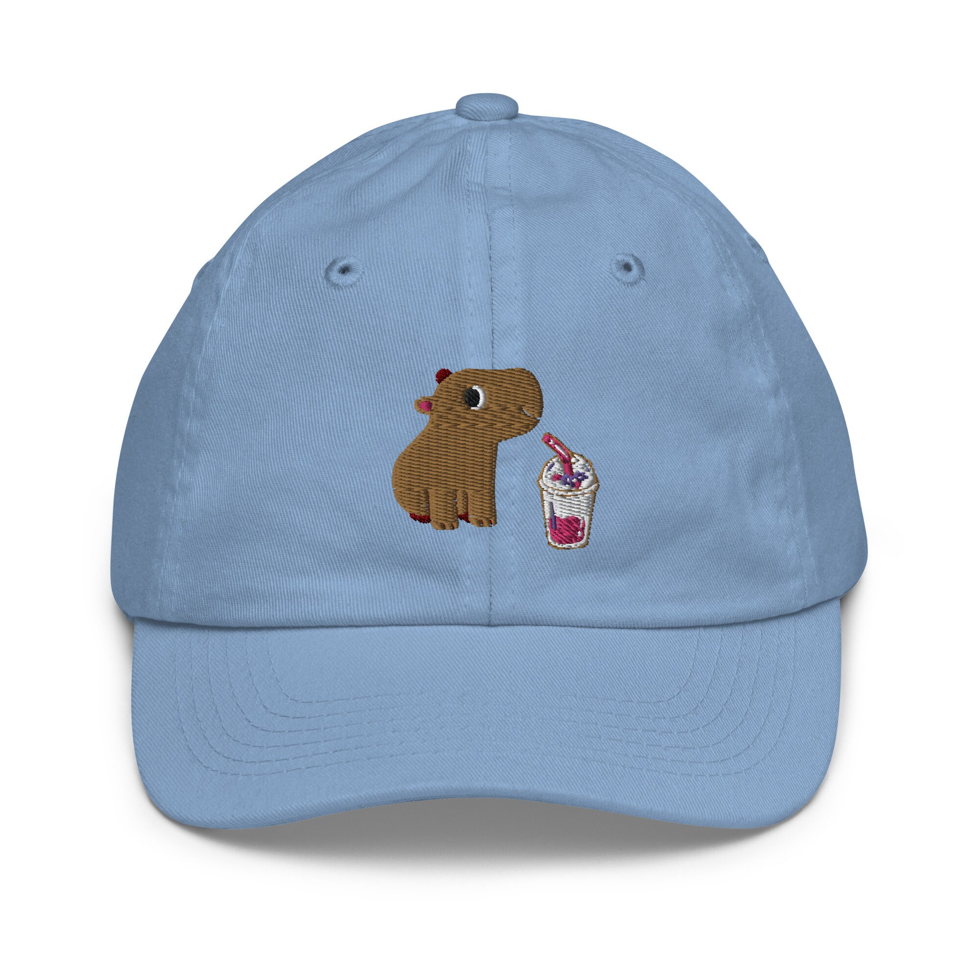 Capybara Boba Tea Cute Capybaras Hat Gifts for Kids Girls Boys Hat Boba ...