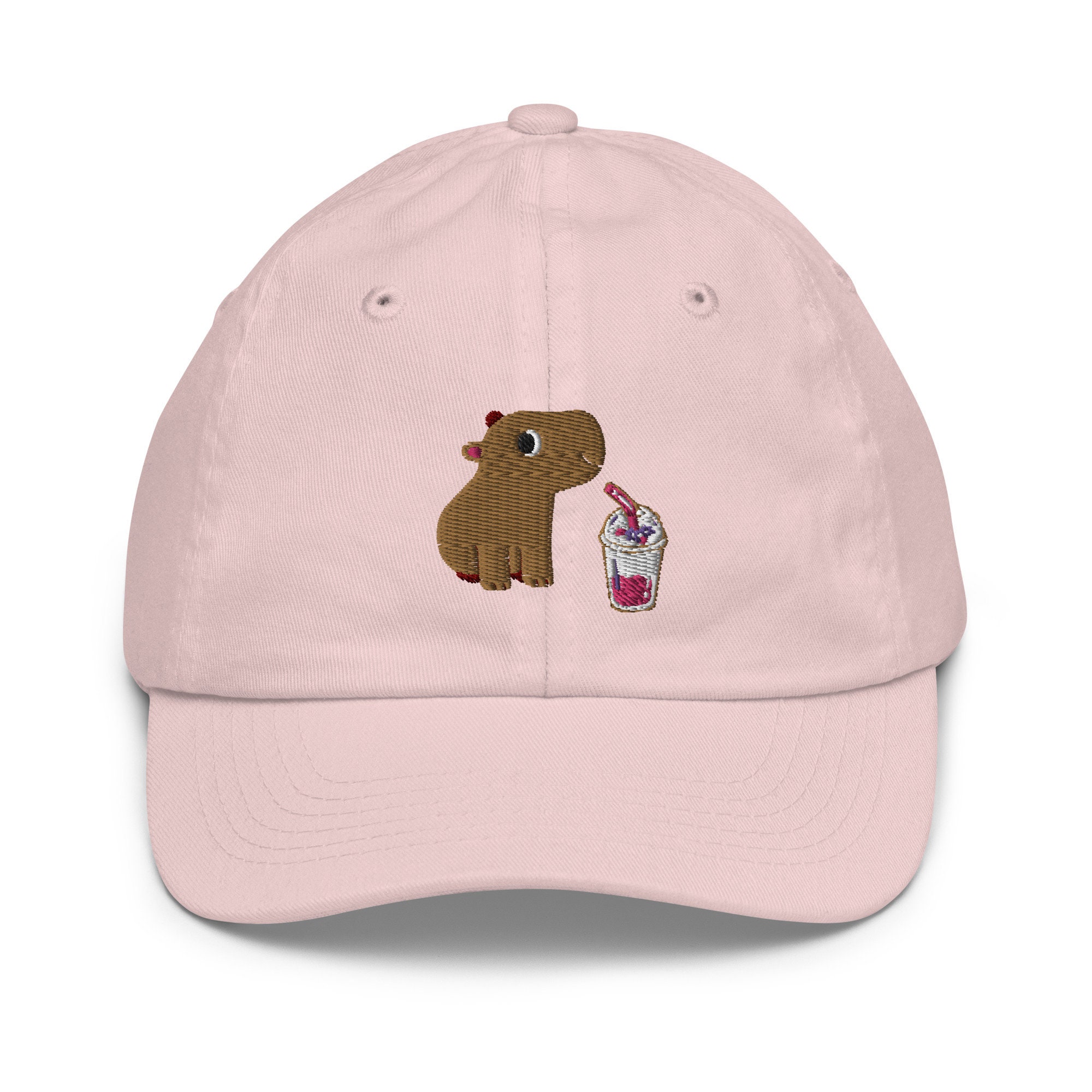 Capybara Boba Tea Cute Capybaras Hat Gifts for Kids Girls Boys Hat Boba ...