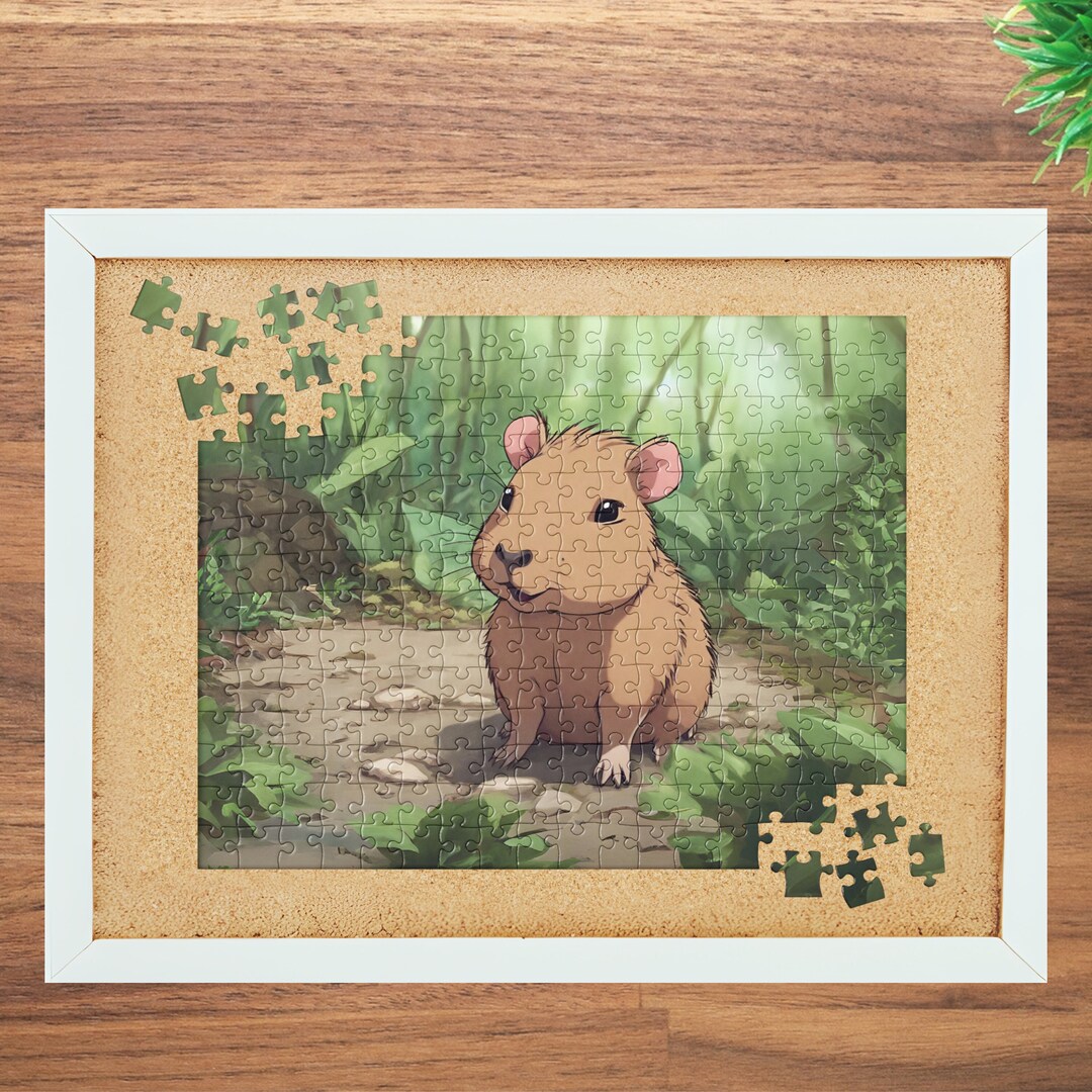 Animated Capybara Jigsaw Puzzle Cute Animal Puzzles Capybaras Puzzles ...