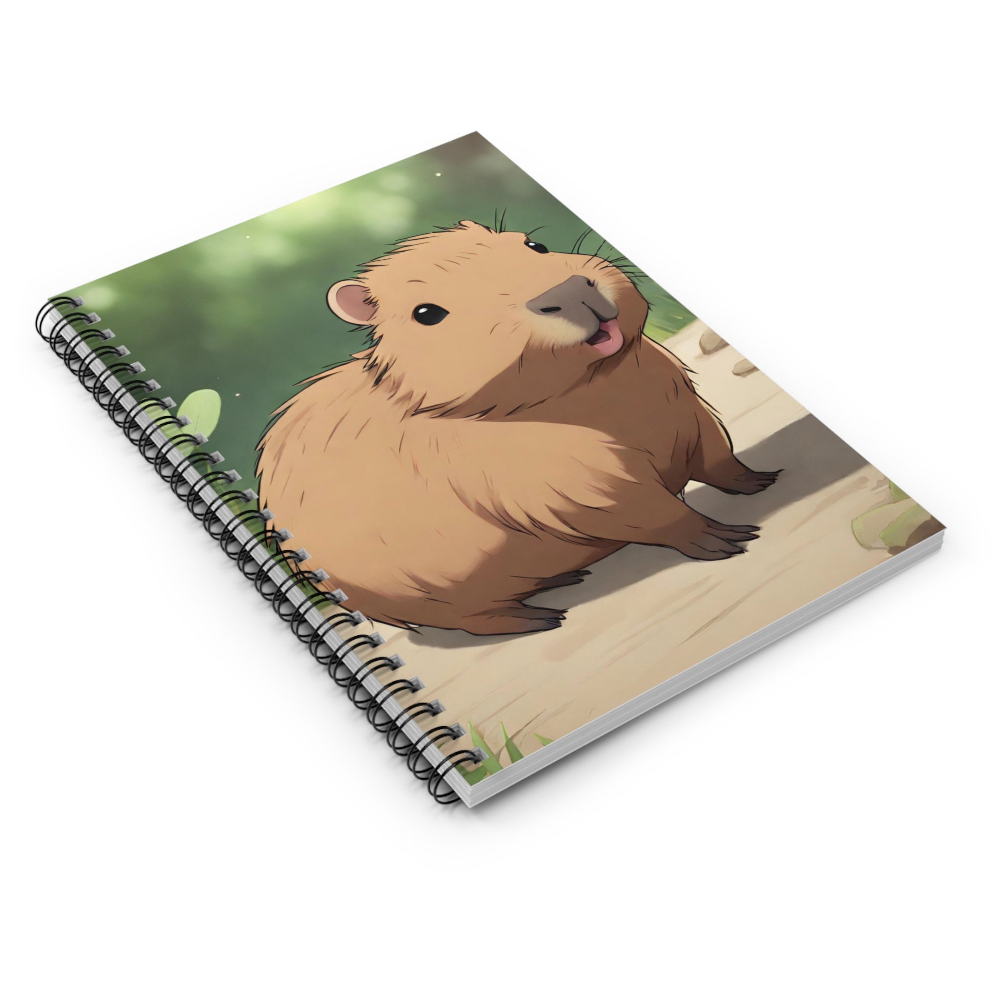 Animated Capybara Notebook Cute Animal Spiral Notebook Baby Capybaras ...