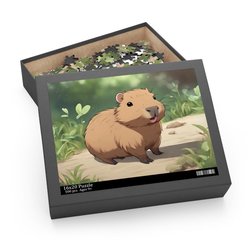 Cute Animal Puzzles Animated Capybara Jigsaw Puzzle Gift for Kids Boys Girls Gifted Baby ...