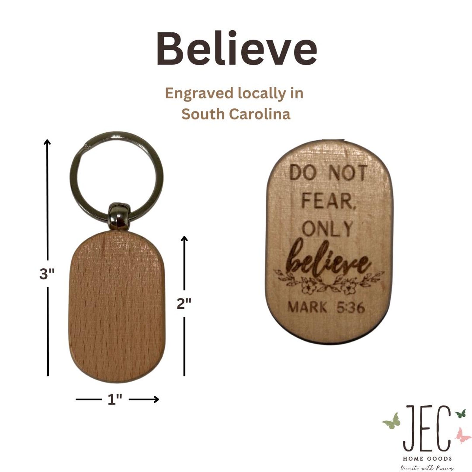 Laser Engraved Wood Keychain - Sentiment Collection - Etsy