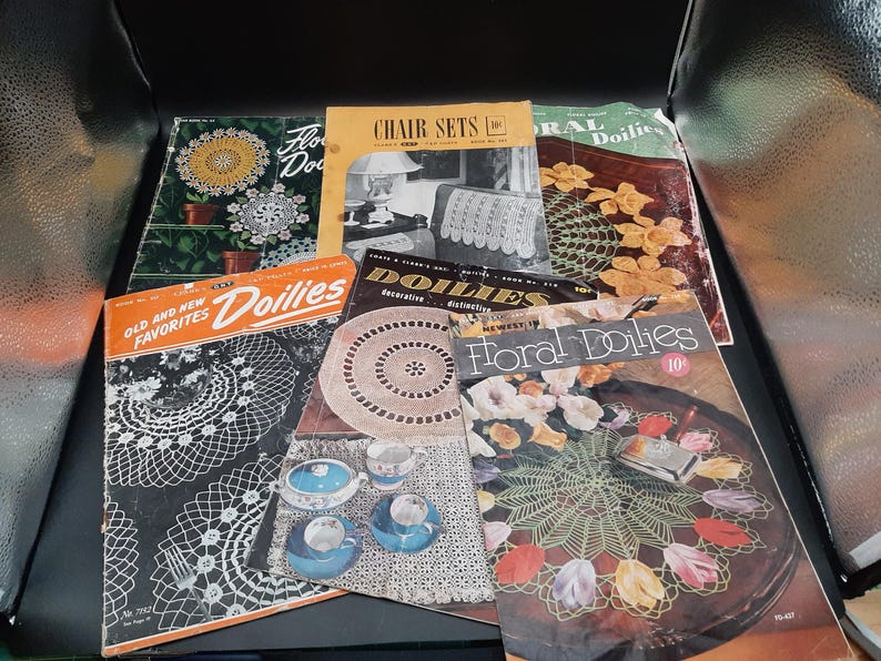 Six Vintage Doily Pattern Booklets From the 40's & 50's. - Etsy