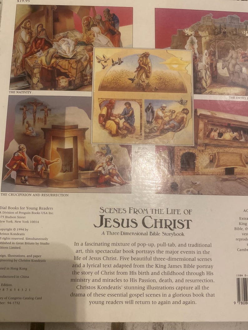 Jesus Christ Pop up Book - Etsy