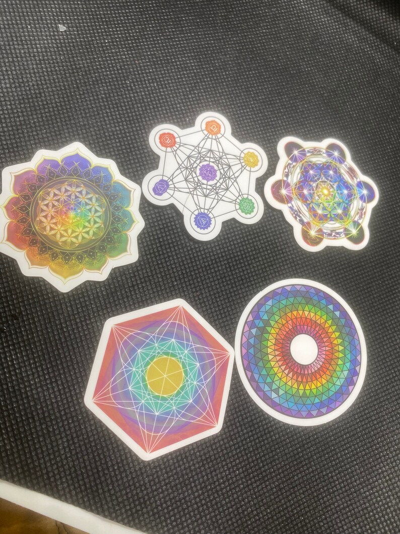 Sacred Geometry Sticker Set - Etsy