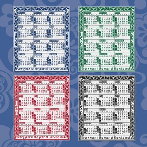 USA Calendar for 2025 Pattern Cross Stitch Snake Cross Stitch Scull ...