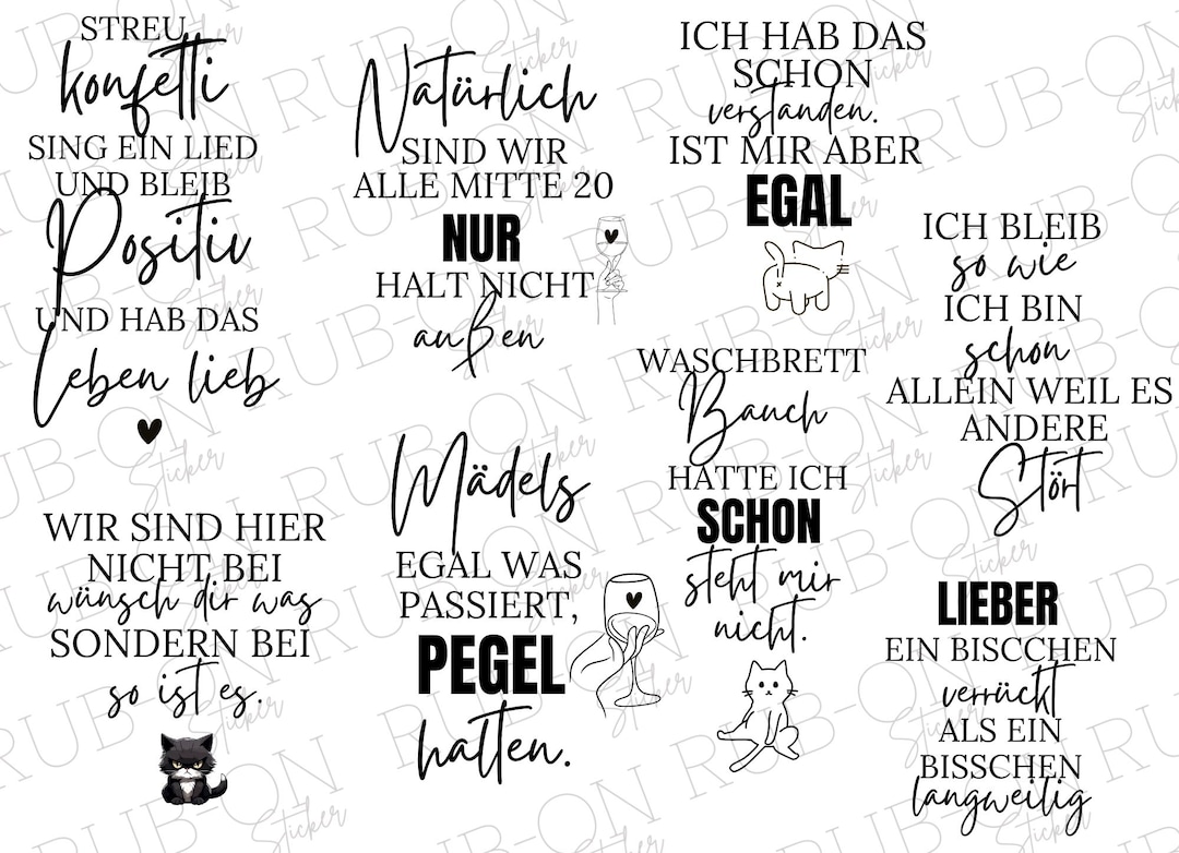 Lustige Sticker Spruche