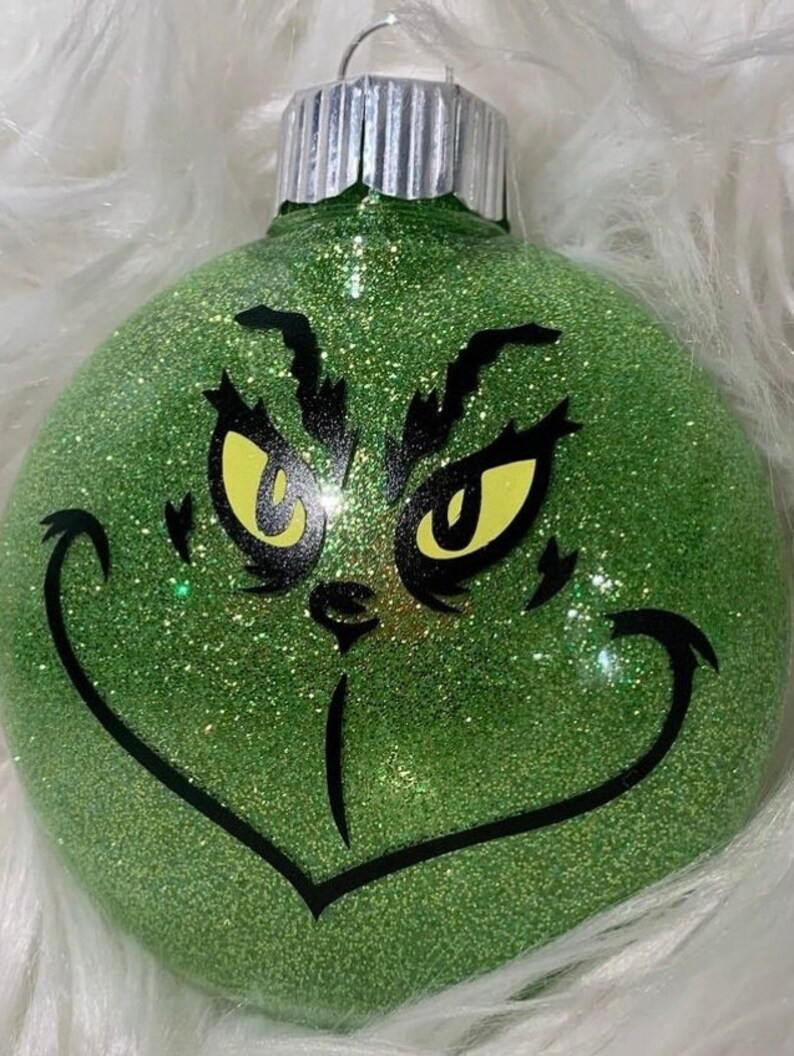 Shatterproof Grinch Face Ornament - Etsy