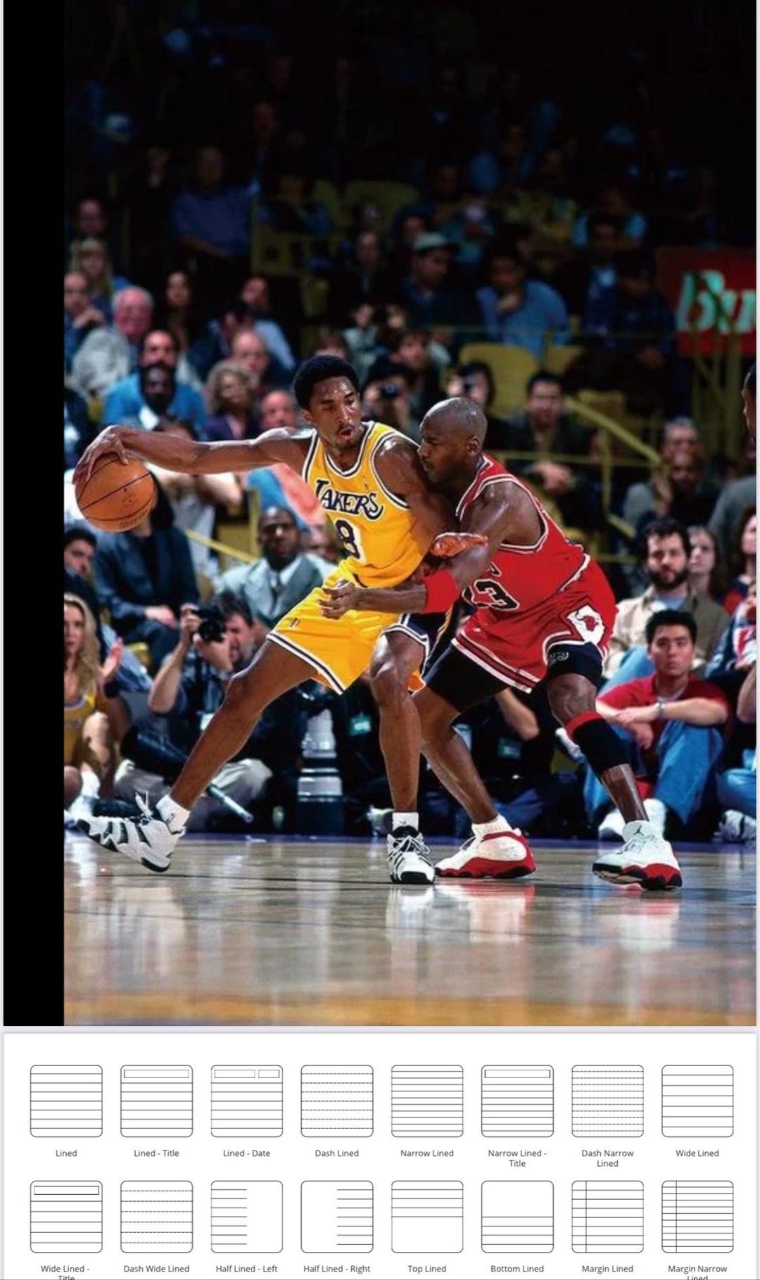 Michael Jordan X Kobe Bryant Digital Notebooks - Etsy