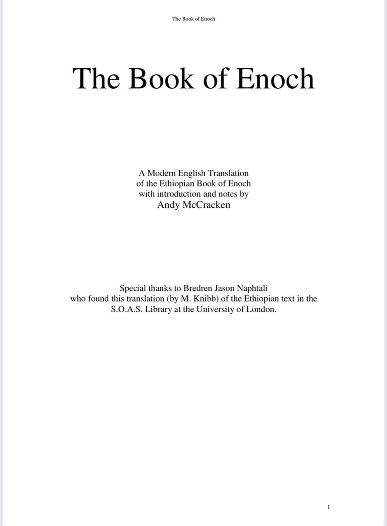 The Book of Enoch. (digital) - Etsy