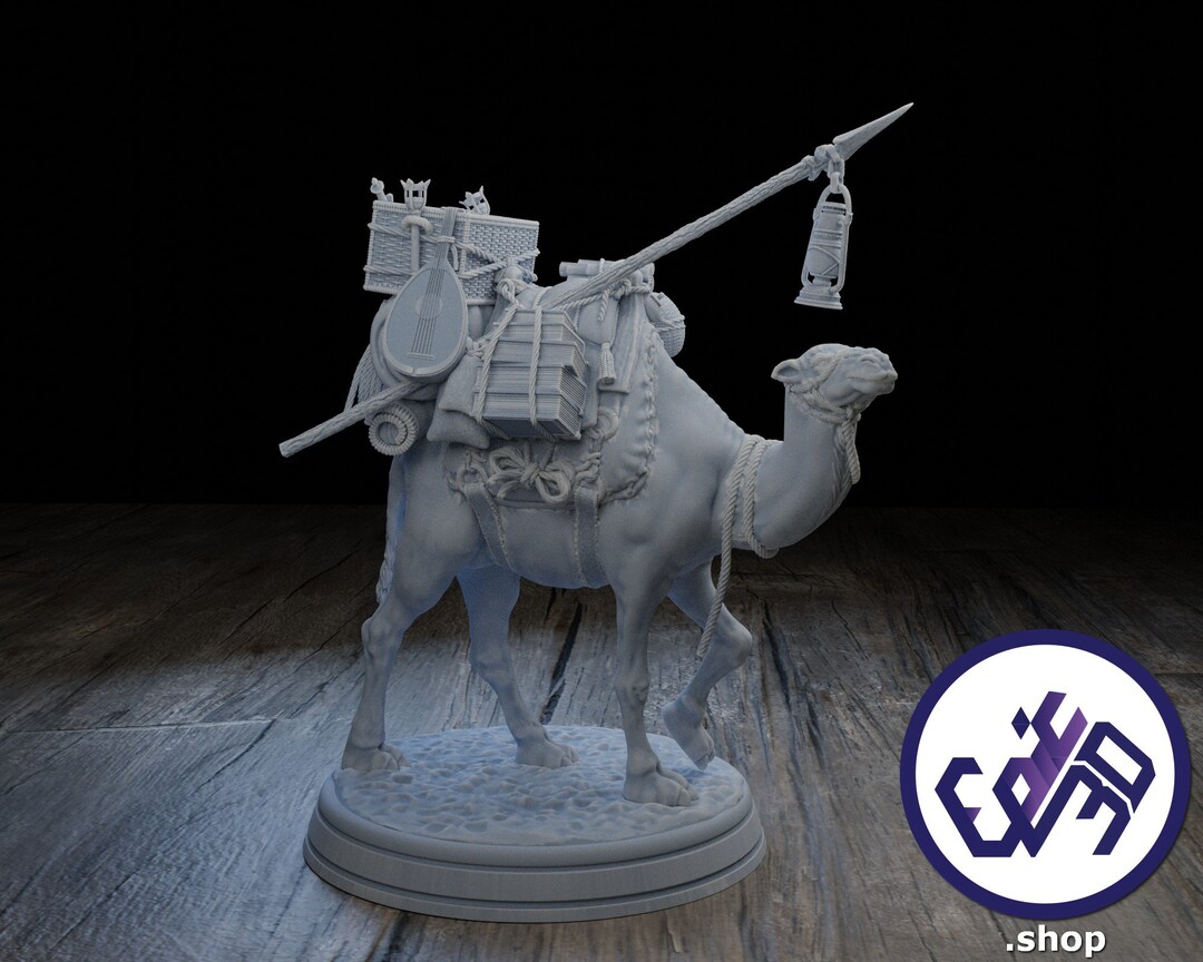 Pack Camel Premium Dnd Miniature Mini Figure Figurine Statue Resin 3D ...