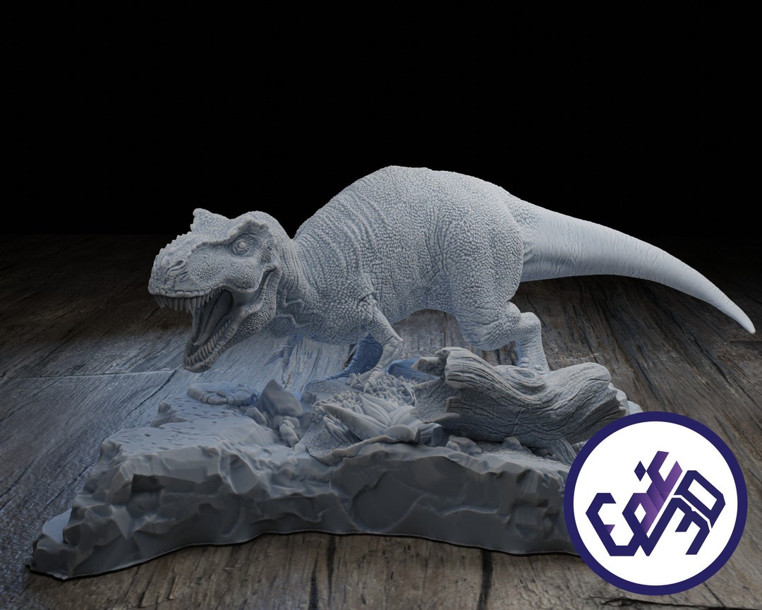 T-REX Dnd Miniature| Mini Figure Figurine Statue | Resin 3D Printed ...