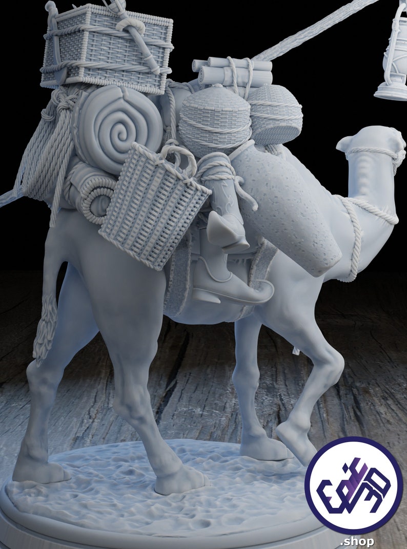 Pack Camel Premium Dnd Miniature Mini Figure Figurine Statue Resin 3D ...