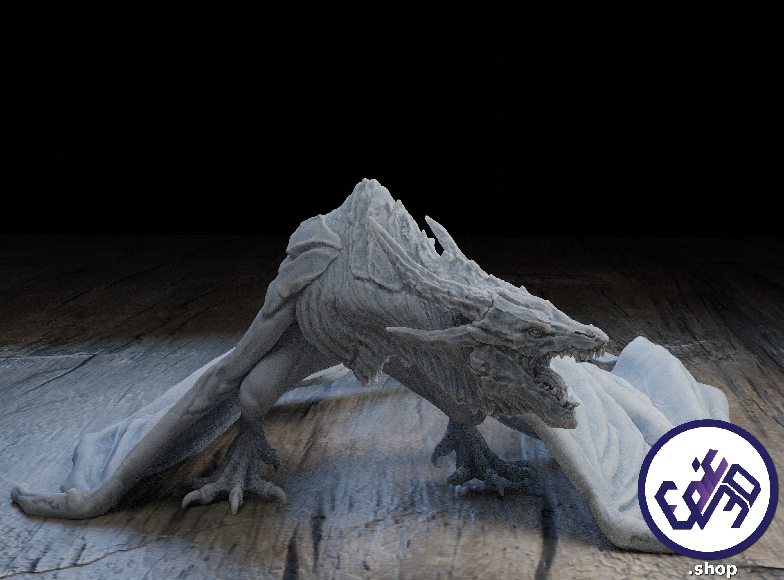 Ancient Dragon Premium Dnd Miniature Mini Figure Figurine Statue Resin ...