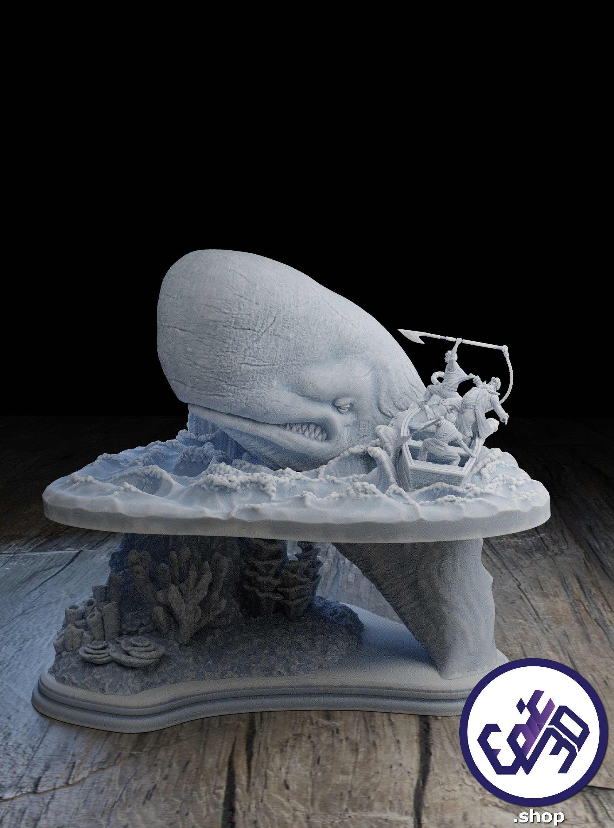 Whale Hunting Diorama | Moby Dick | Premium | Dnd Miniature| Mini ...