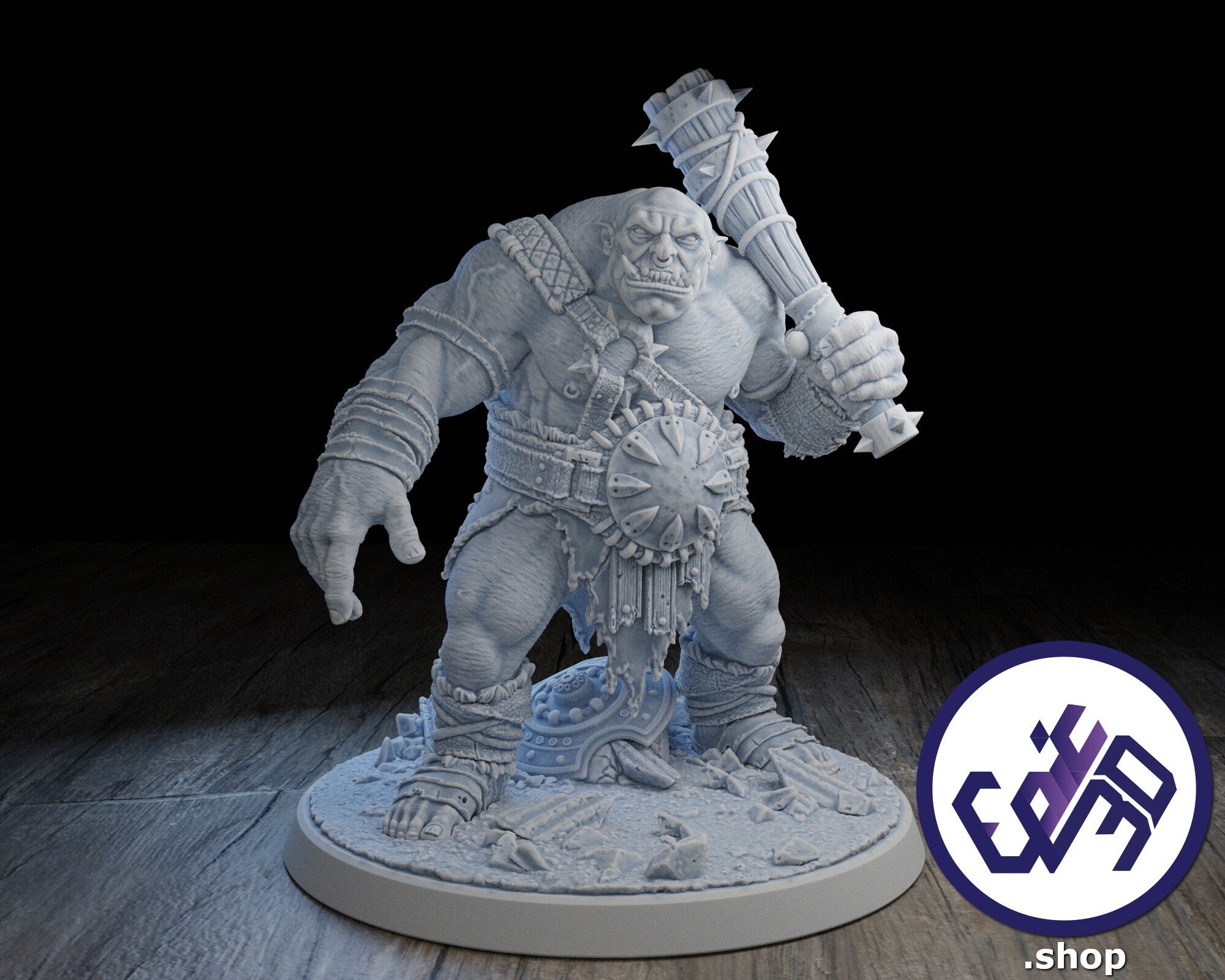 Ogre Dead End Dnd Miniature Mini Figure Figurine Statue Resin 3D ...