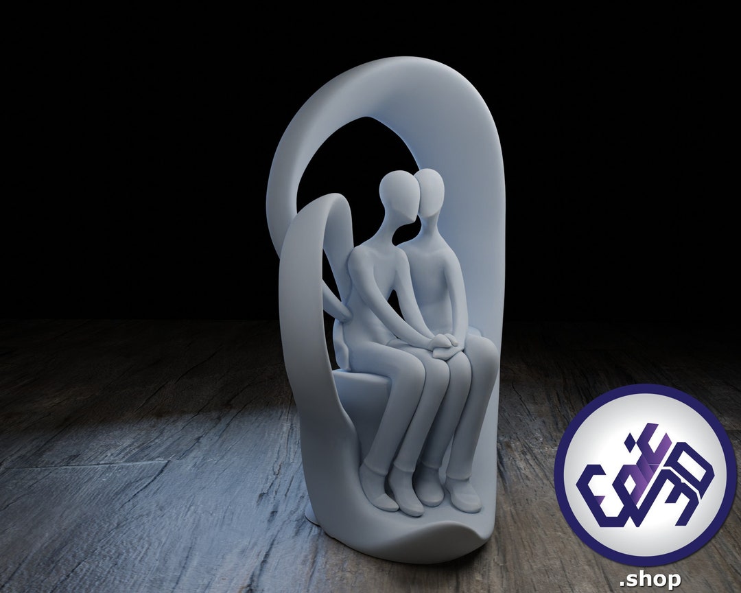 Quiet Love Statue | Valentine Gift | Anniversary Gift| Not FDM Print ...