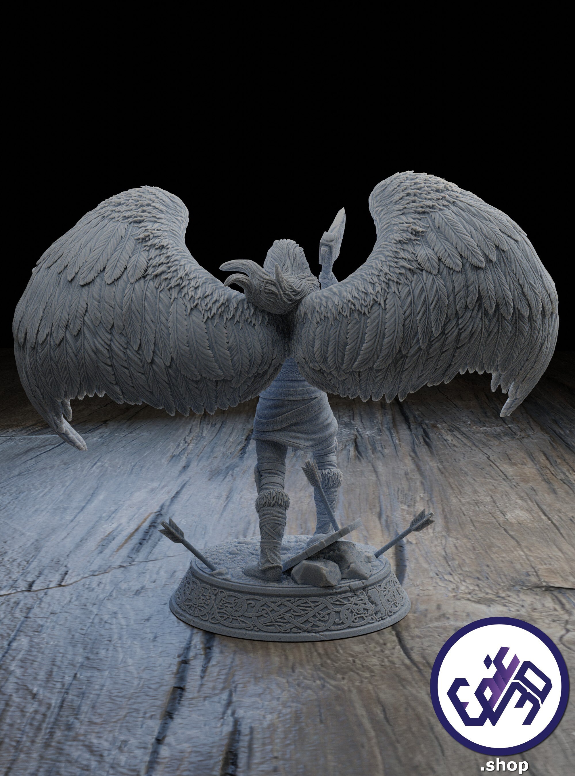 Valkyrie Dnd Miniature Mini Figure Figurine Statue Resin 3D Printed ...