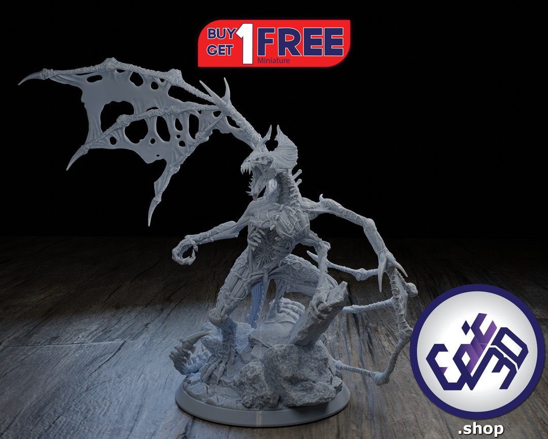 Dracolich | Rise of Necromancer | Dnd Miniature Mini | Figure Figurine ...