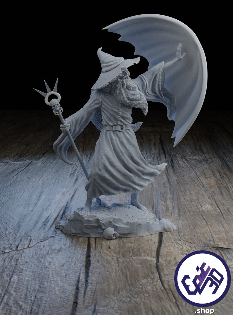 The Wizard Pruneus Premium Dnd Miniature Mini Figure - Etsy