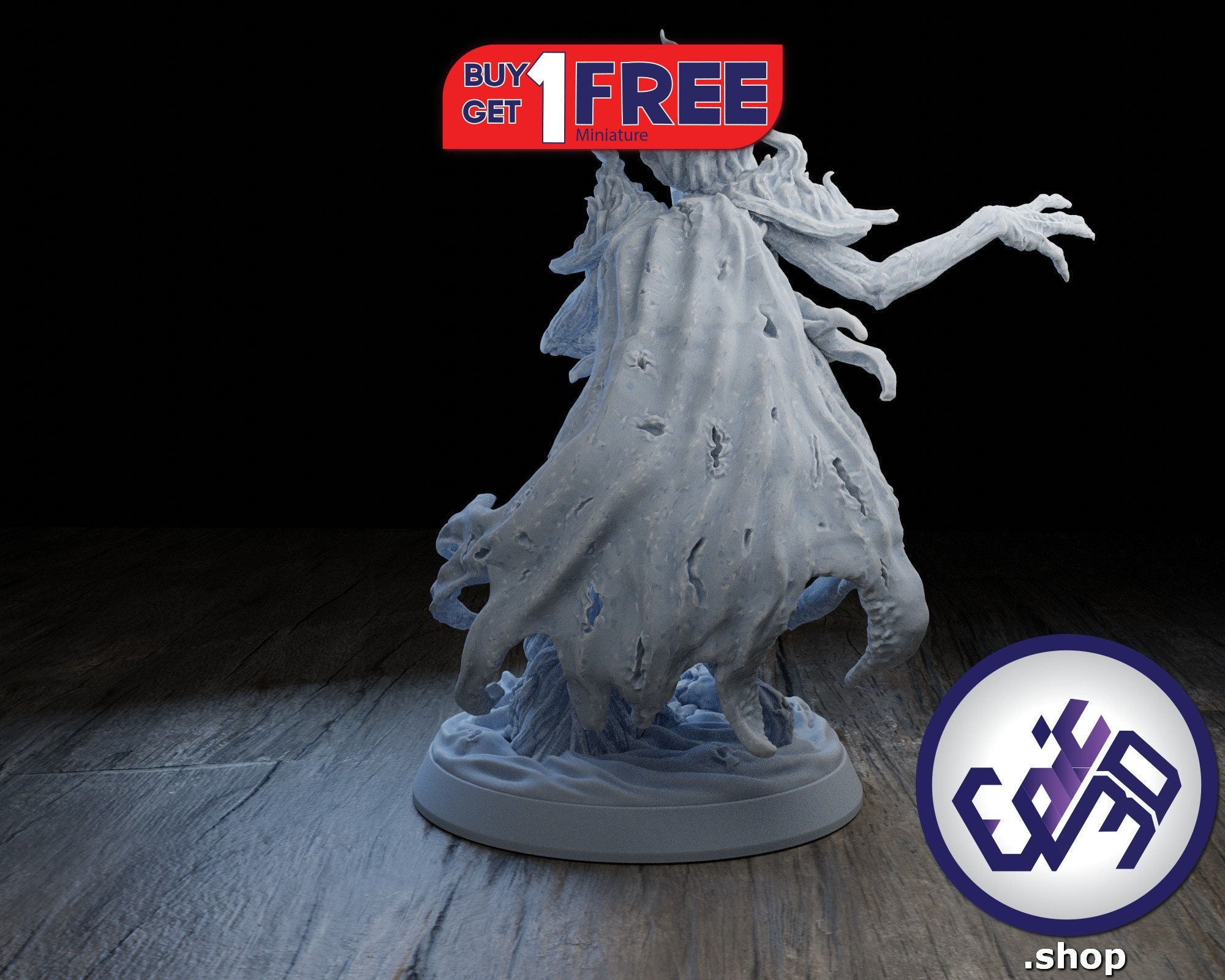 Ghost Rise of Necromancer Dnd Miniature Mini Figure Figurine Statue ...