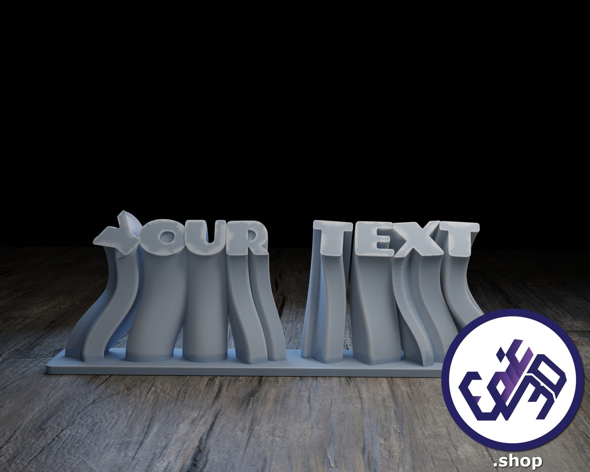 Custumize 3D Printed Text | Resin Printed | High Quality - Etsy