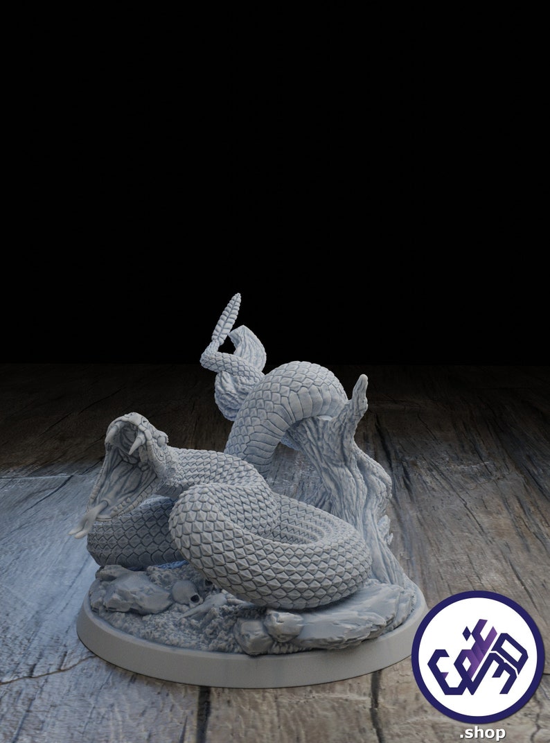 Giant Snake Premium Dnd Miniature Mini Figure Figurine - Etsy