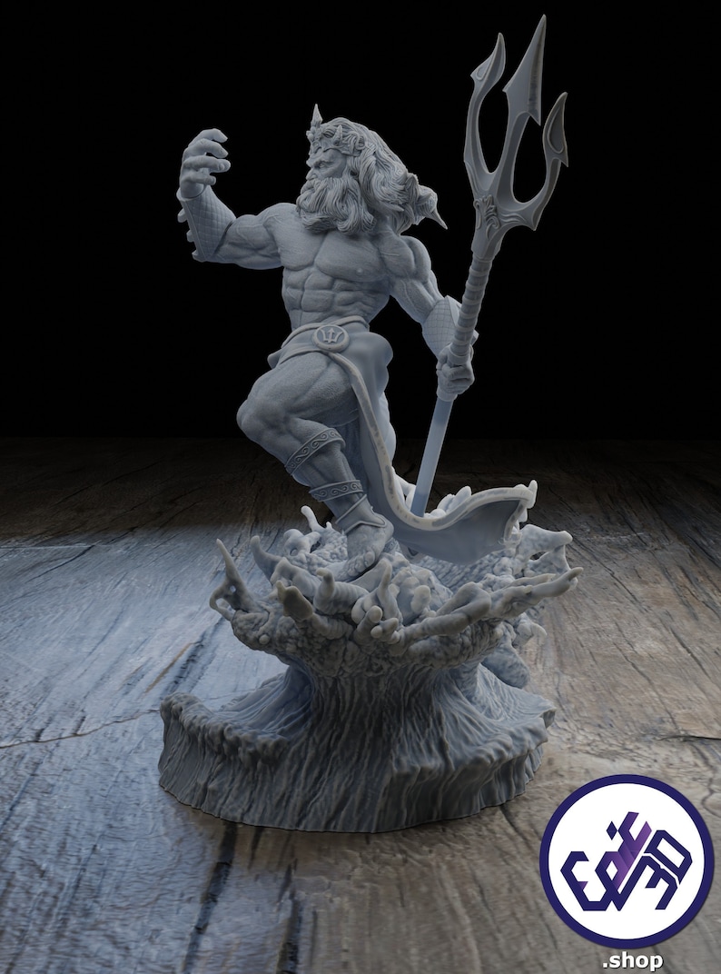 Poseidon, God of the Sea | Premium | Dnd Miniature| Mini Figure ...