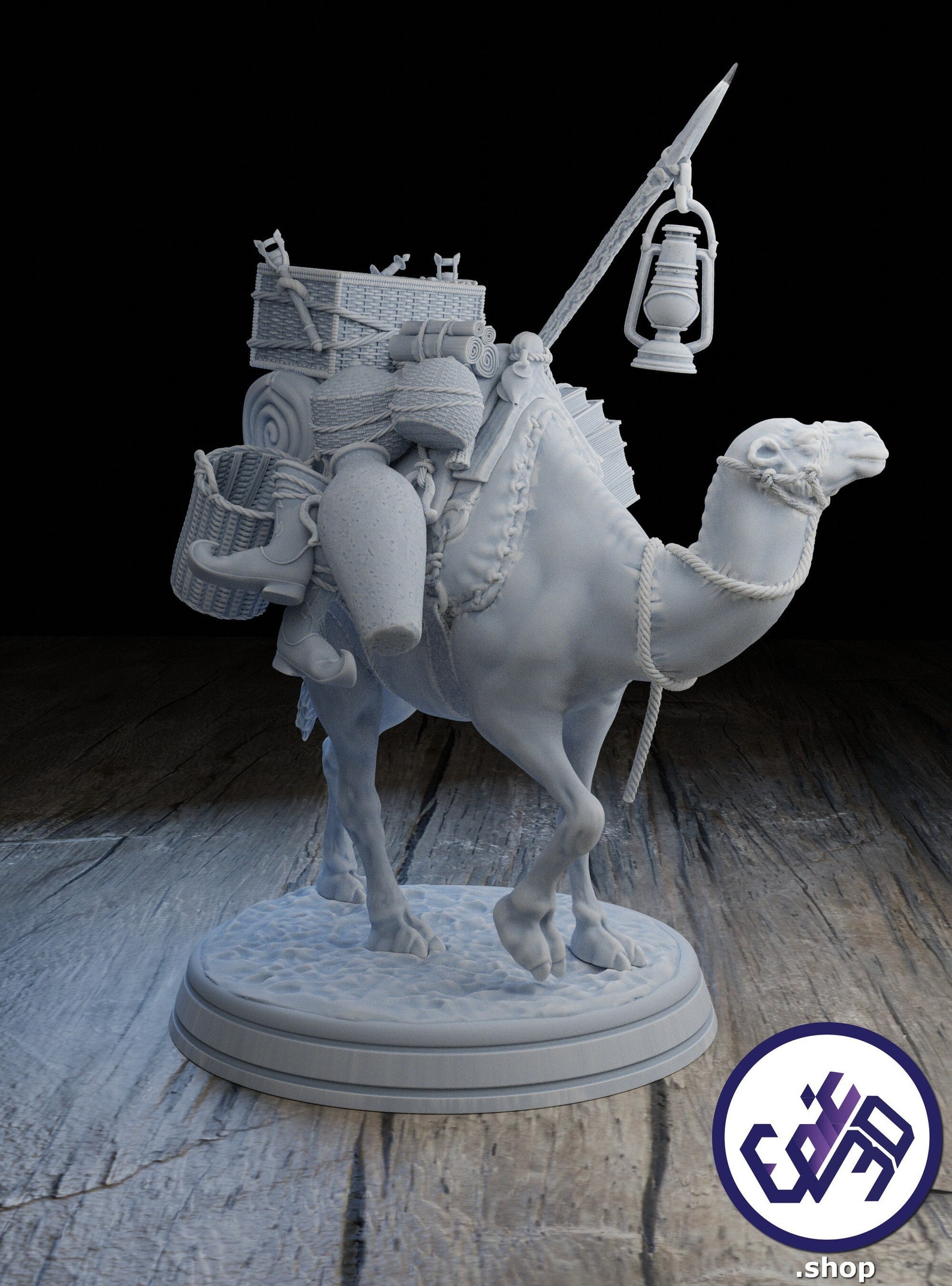 Pack Camel Premium Dnd Miniature Mini Figure Figurine Statue Resin 3D ...