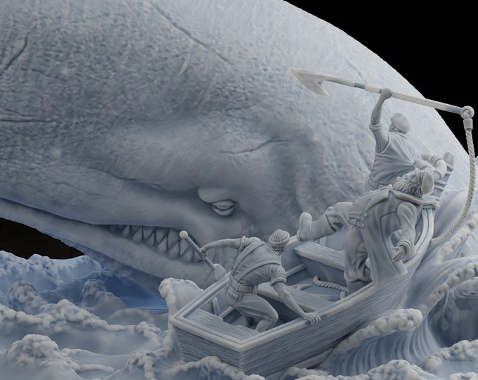 Whale Hunting Diorama | Moby Dick | Premium | Dnd Miniature| Mini ...